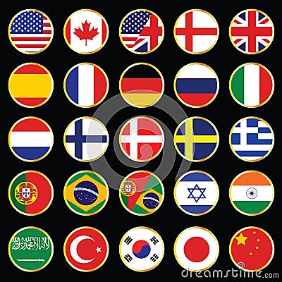 Web Language Icon Collection Royalty Free Stock Photo - Image: 12392515