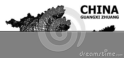 Web Map Of Guangxi Zhuang Region Stock Image | CartoonDealer.com #162280315