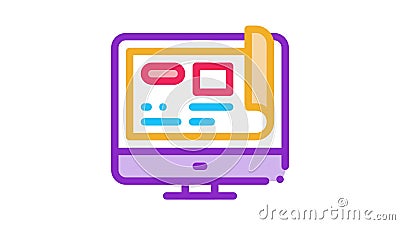 Web Site Project Icon Animation Stock Video - Video of finance, digital ...