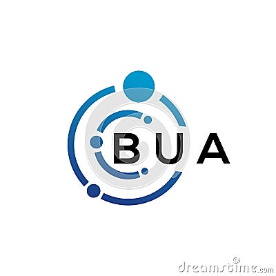 WebBUA Letter Logo Design On White Background. BUA Creative Initials ...