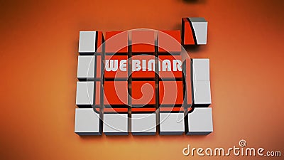 Webinar online learning stock footage. Video of orange - 95252206