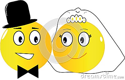 Wedding Emoticons Stock Photo - Image: 2962890