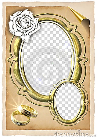 Wedding Frame Royalty Free Stock Image - Image: 5836976