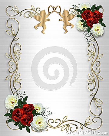 Free blank red rose wedding invitation templates - campaignolx