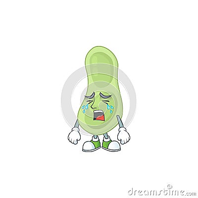 A Weeping Staphylococcus Pneumoniae Cartoon Character Design Concept ...