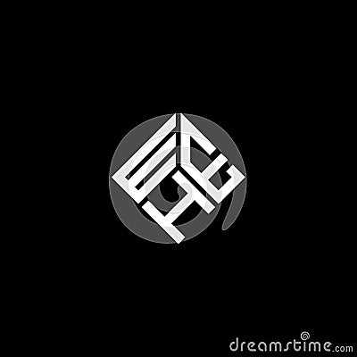 WEH Letter Logo Design On Black Background. WEH Creative Initials ...