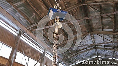 Weighing at the Factory, the Weighing Process on a Factory Scale. Stock ...