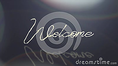 Welcome animation stock footage. Video of video, lens - 261741958