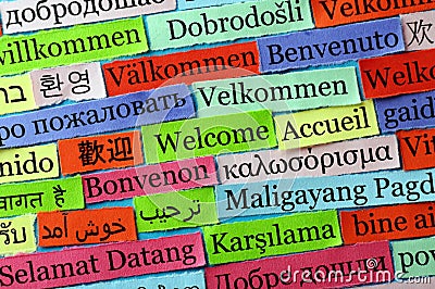 Welcome Collage Royalty-Free Stock Photography | CartoonDealer.com ...