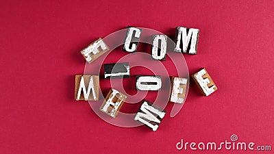 Welcome Home. Moving Letters and Text on a Red Background Stock Footage ...