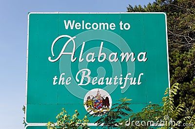 Welcome To Alabama Stock Photo - Image: 41153660