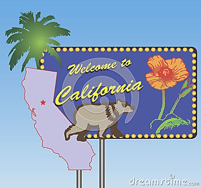 Welcome To California Stock Vector - Image: 42805770