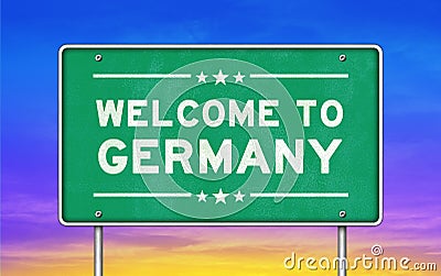 Welcome To Germany Stock Illustration - Image: 60216601