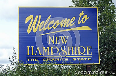 Welcome To New Hampshire Stock Image - Image: 23168741
