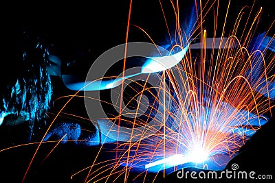 Welding Sparks Royalty Free Stock Photography - Image: 28809307