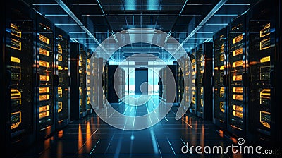 Well Lit Server Room For Efficient Operations Royalty-Free Stock Image ...