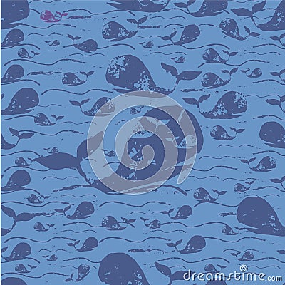 Whale Seamless Texture Royalty-Free Stock Image | CartoonDealer.com ...