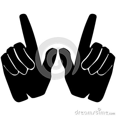 Whatever Hand Sign Vector Illustration By Crafteroks | CartoonDealer ...
