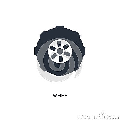 Whee Icon. Simple Element Illustration. Isolated Trendy Filled Whee ...