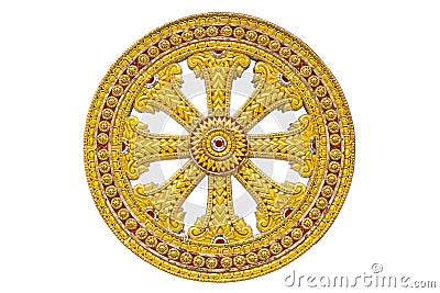Wheel Of Dhamma Of Buddhism Stock Images - Image: 20633564
