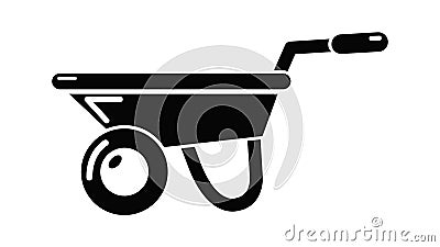 Wheelbarrow icon animation stock video. Video of help - 222265455
