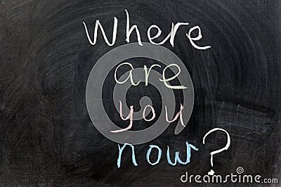 Where Are You Now? Stock Photo - Image: 24589930