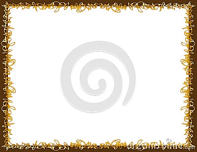 Spun Caramel And Chocolate Border Royalty Free Stock Photos - Image ...