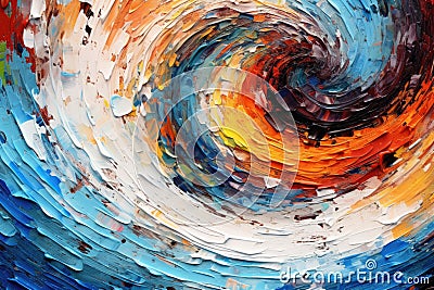 Whirlpool Of Abstract Colors And Textures On A Dynamic Background ...