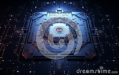 White Background Space Quantum Cryptography System. Ai Generated ...