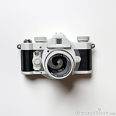 Minimalistic Symmetry: White Vintage Nikon Fm2 Camera For Ultraviolet ...