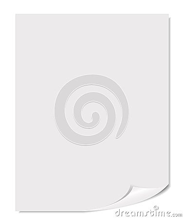 White Blank Page Vector Illustration Stock Images - Image: 27859504