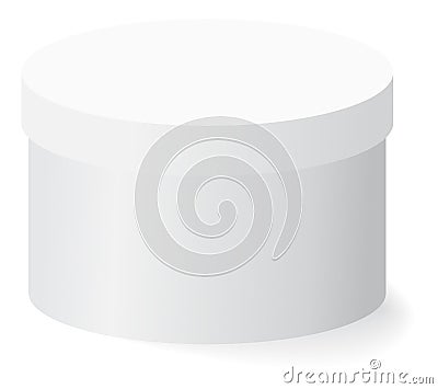 White Box With Shadow On White Background Vector Illustration ...