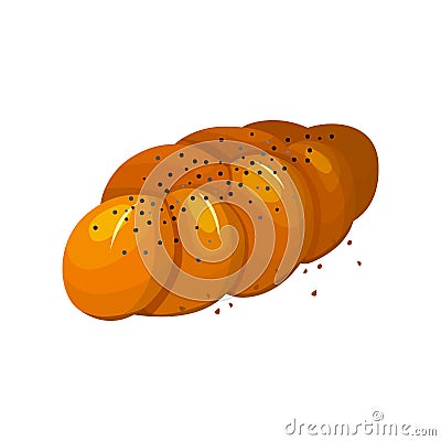 White Bread, Plait Icon, Vector Illustration Isolated On A White ...