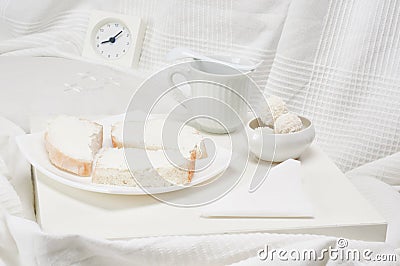 White Breakfast Royalty Free Stock Photo - Image: 37087875