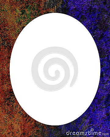 Portrait Circle Frame Background With Decorated Borders Royalty-Free ...