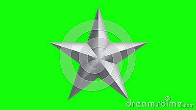 White 3d star rotate stock video. Video of quality, classic - 136776331