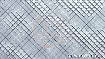 White Dynamic Tiles. Motion Design Pattern Stock Footage - Video of ...