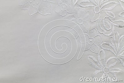 White Embroidery Texture, White Fabric Texture For Background Stock ...