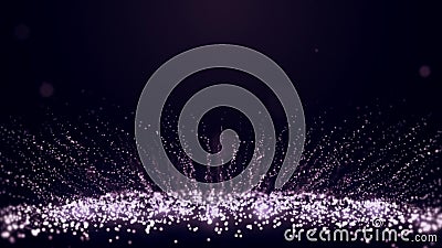 White Glowing Dots Particles VJ Loop Motion Background Stock Footage ...