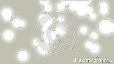 White Glowing Sticky Particles on the Light Cream Background Stock ...