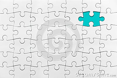 White Jigsaw Puzzle Pattern Missing Piece White Jigsaw Puzzle Pattern ...