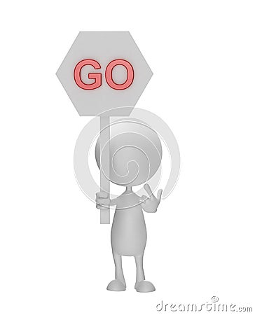 White Man With Sign Board Royalty-Free Stock Photo | CartoonDealer.com ...