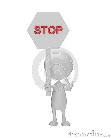 White Man With Sign Board Royalty-Free Stock Photo | CartoonDealer.com ...