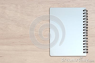 White Page Of Notebook On Wood Texture Royalty-Free Stock Photo ...