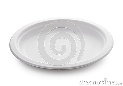 White Paper Plate On White Background Royalty-Free Stock Image ...