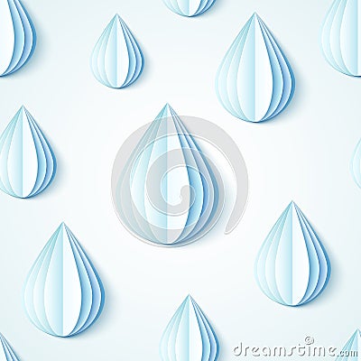 White Paper Water Drop In Origami Style Royalty Free Stock Photography ...