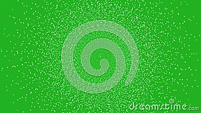 White Particles Circular Motion from Center Green Screen Motion ...