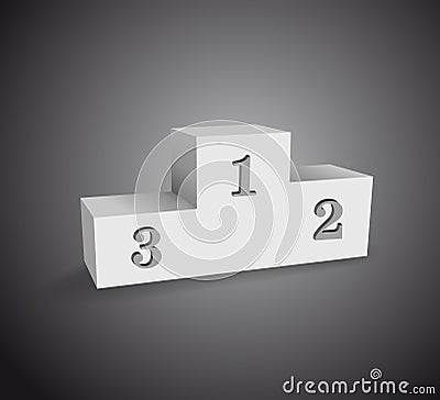 White Pedestal Cartoon Vector | CartoonDealer.com #75095763