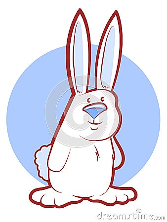 White Rabbit Cartoon Vector Illustration | CartoonDealer.com #42710468
