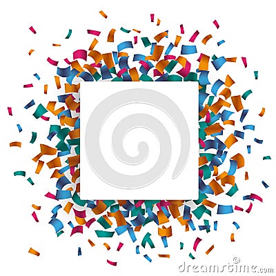 White Rectangle Confetti Vector Illustration | CartoonDealer.com #60431460